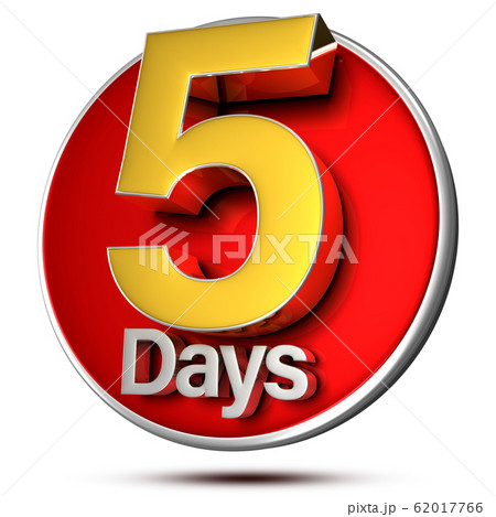 5 Days 3d.のイラスト素材 [62017766] - PIXTA