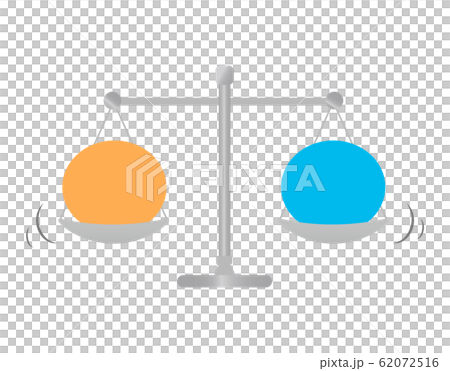 Comparison with balance Character space available - Stock Illustration ...