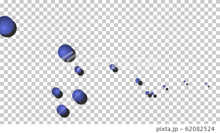 CG particles-multiple rolling spheres - Stock Illustration [62082524 ...