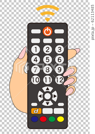 TV remote control operation illustration vector - Stock Illustration ...