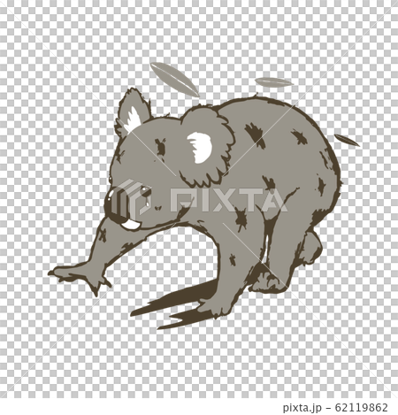 Illustration of a koala running away - Stock Illustration [62119862 ...