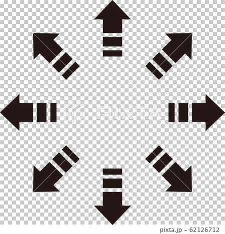 Omnidirectional arrow - Stock Illustration [62126712] - PIXTA