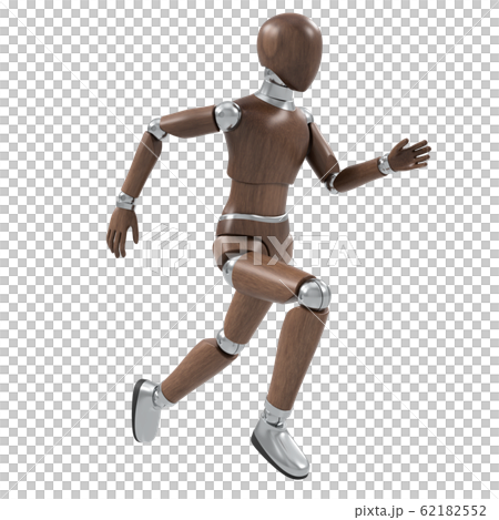 Drawing doll, running - Stock Illustration [62182552] - PIXTA
