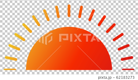 Sun half - Stock Illustration [62183273] - PIXTA