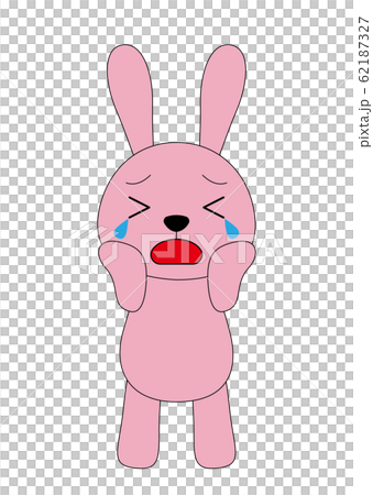 Rabbit, whole body, crying - Stock Illustration [62187327] - PIXTA