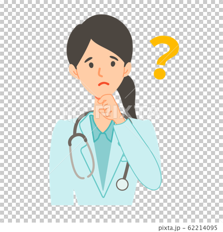 Doctor doctor woman thinking illustration - Stock Illustration ...