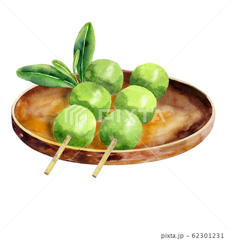 Japanese matcha dessert.のイラスト素材 [62301231] - PIXTA