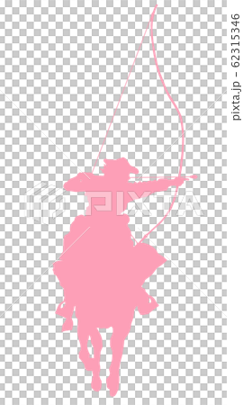 Yabusame silhouette - Stock Illustration [62315346] - PIXTA