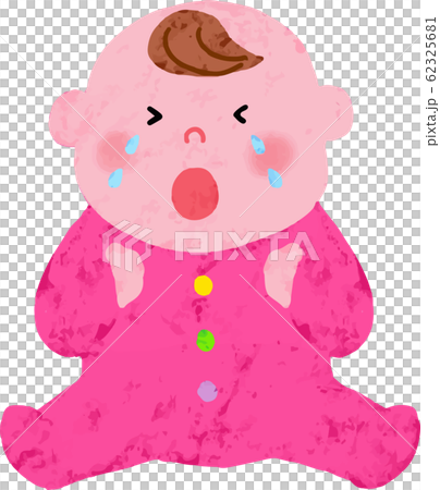 Baby crying crayons - Stock Illustration [62325681] - PIXTA