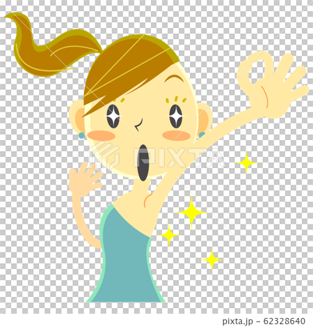 Girl Waki Hair Removal Shiny - Stock Illustration [62328640] - PIXTA