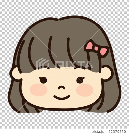 Bob cut girl with ribbon - Stock Illustration [62379350] - PIXTA