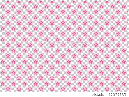 Checkered pattern flower pattern cherry tree 06 - Stock Illustration ...