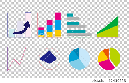 Graph image illustration set - Stock Illustration [62430328] - PIXTA