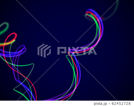 Abstract curved wavy RGB lines in motion on...のイラスト素材 [62452728] - PIXTA