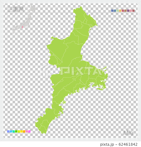 Map of Mie Prefecture / Mie (Municipalities /... - Stock Illustration ...