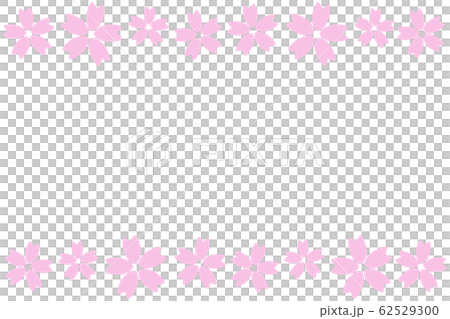 Sakura frame rectangle simple pink - Stock Illustration [62529300] - PIXTA