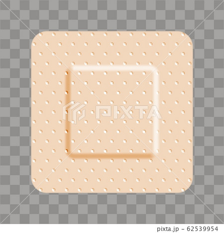 Beige adhesive bandage bandaid square shapeのイラスト素材 [62539954] - PIXTA