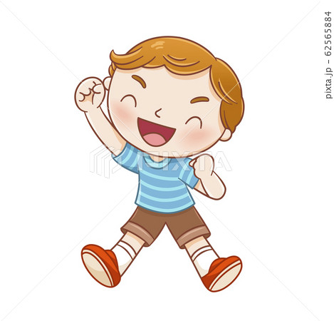 Little boy cheeringのイラスト素材 [62565884] - PIXTA