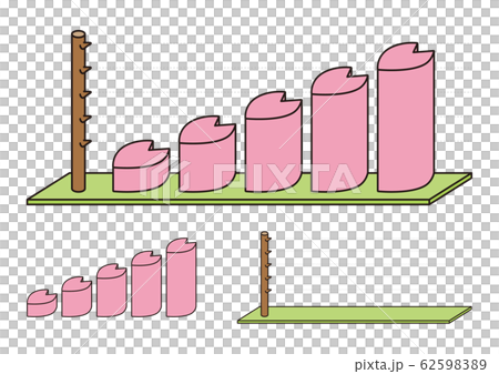 Sakura type graph - Stock Illustration [62598389] - PIXTA