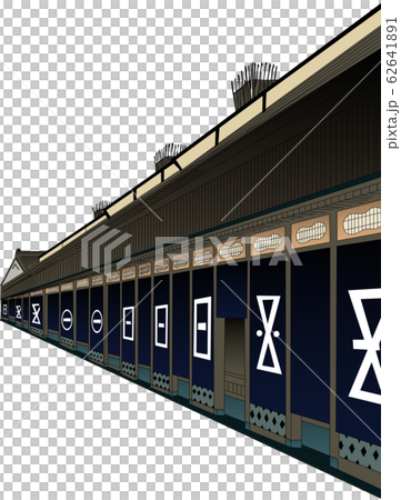 Ukiyo-e Building 15 - Stock Illustration [62641891] - PIXTA