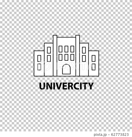 School college cute map icon symbol... - Stock Illustration [62773823 ...