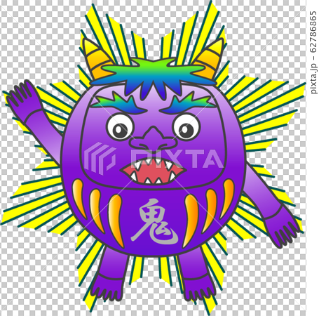 Dharma-shaped purple demon: 001 - Stock Illustration [62786865] - PIXTA