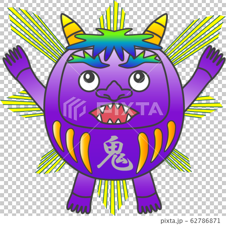 Dharma-shaped purple demon: 003 - Stock Illustration [62786871] - PIXTA