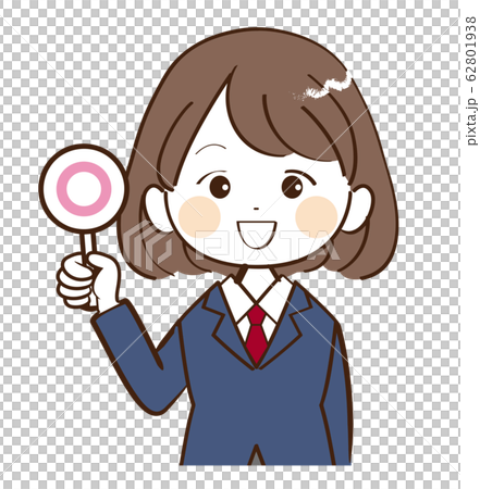 Woman, student, correct answer - Stock Illustration [62801938] - PIXTA