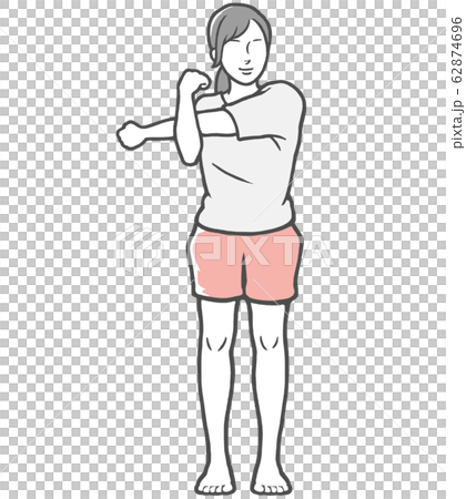 Stretch arms, stretch women - Stock Illustration [62874696] - PIXTA
