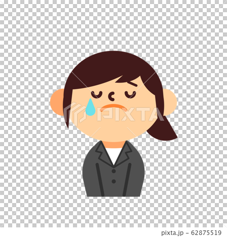 Business suit upper body flat woman bowing... - Stock Illustration ...