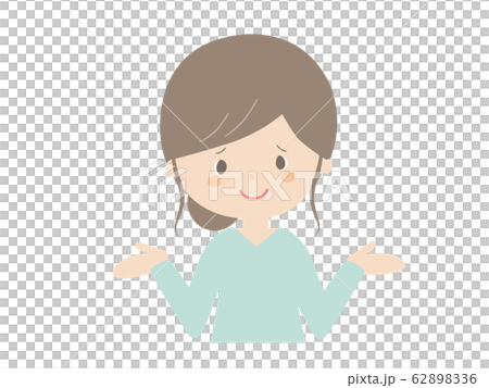 Young woman saying I do not know - Stock Illustration [62898336] - PIXTA