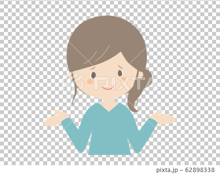 Young woman saying I do not know - Stock Illustration [62898338] - PIXTA