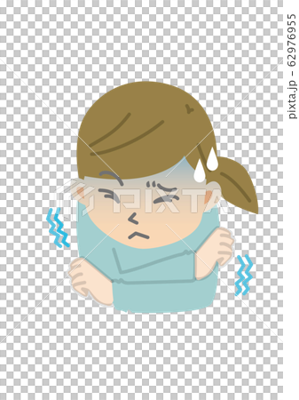 A woman with chills - Stock Illustration [62976955] - PIXTA