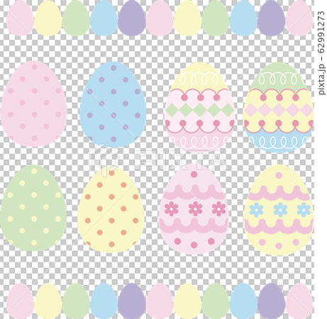 Easter April Egg Event Set - Stock Illustration [62991273] - PIXTA