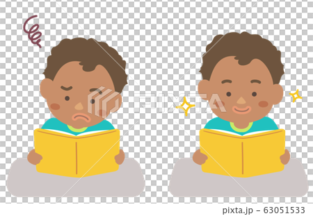 Children reading reading comprehension - Stock Illustration [63051533 ...