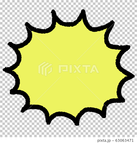 zig zag thought bubble