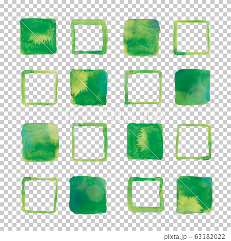 Hand painted square pattern - Stock Illustration [63182022] - PIXTA