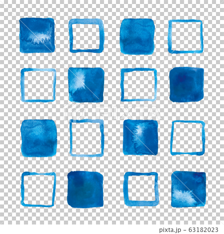 Hand painted square pattern - Stock Illustration [63182023] - PIXTA