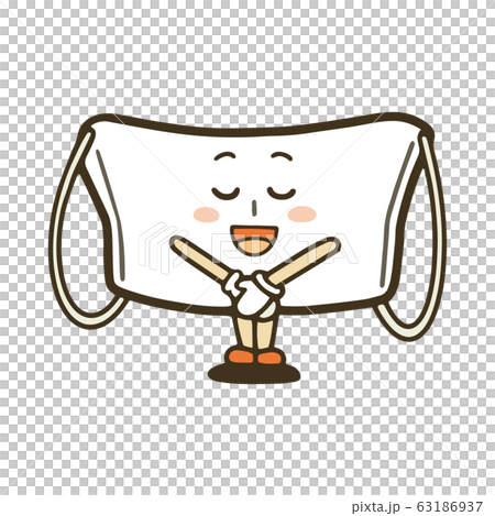 Masked character bowing - Stock Illustration [63186937] - PIXTA