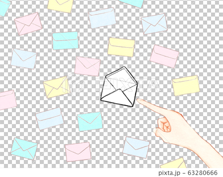 Opened and unopened emails Email open rate - Stock Illustration ...