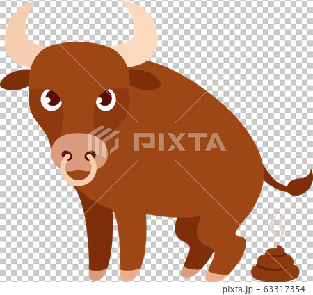 Funny cartoon bull bullshit - Stock Illustration [63317354] - PIXTA