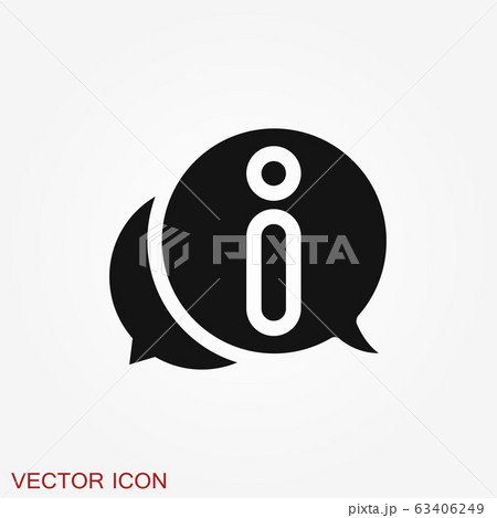Information icon, vector symbol used forのイラスト素材 [63406249] - PIXTA