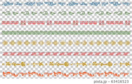 Chinese pattern decoration line - Stock Illustration [63416523] - PIXTA