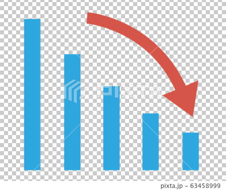 Arrow Icon Arrow Up Graph Down Down Line Graph - Stock Illustration ...