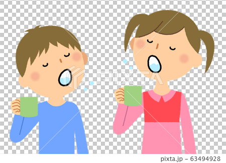 Gargle children - Stock Illustration [63494928] - PIXTA
