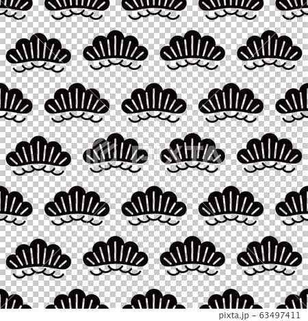 Japanese traditional pattern pine - Stock Illustration [63497411] - PIXTA