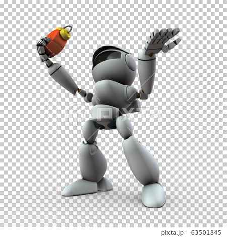 Artificial intelligence robot panicking after... - Stock Illustration ...