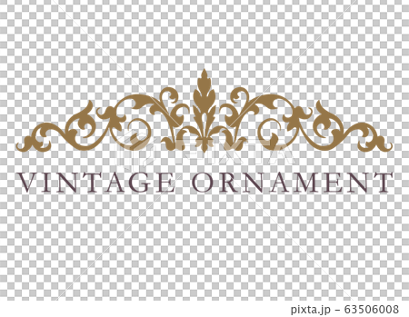 Vintage ornament title decoration - Stock Illustration [63506008] - PIXTA