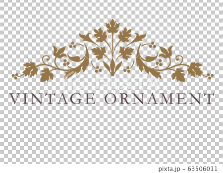 Vintage ornament title decoration - Stock Illustration [63506011] - PIXTA