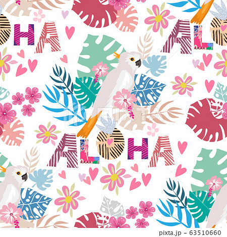 Aloha pattern 4のイラスト素材 [63510660] - PIXTA